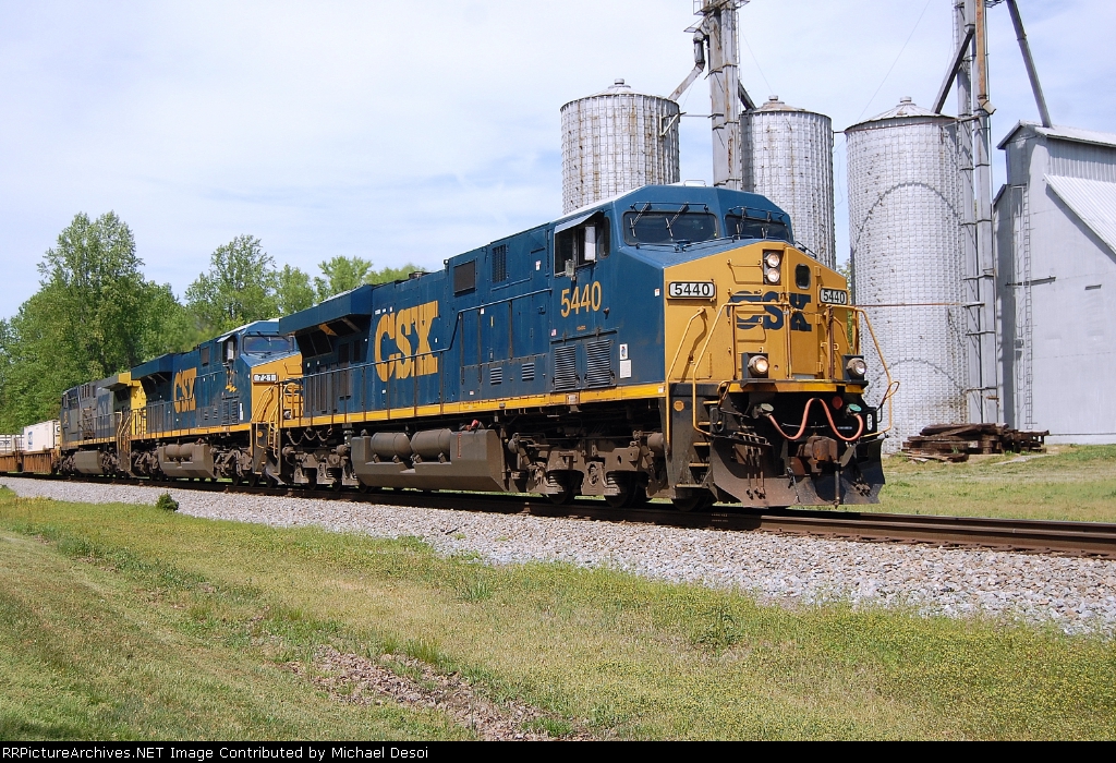 CSX ES-44DC #5440 Leads a southbound past the old mill